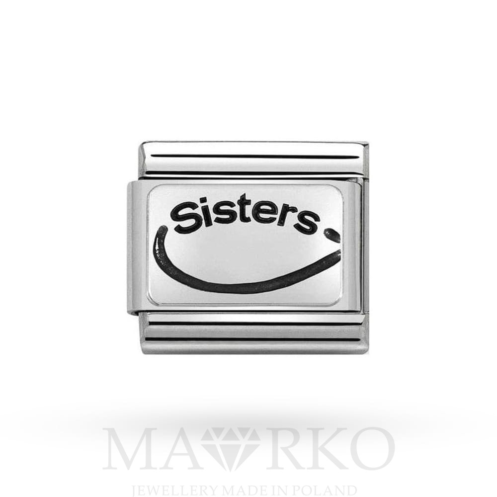 Element Nomination srebro 925 z napisem Sisters nieskończoność 330109/ ...